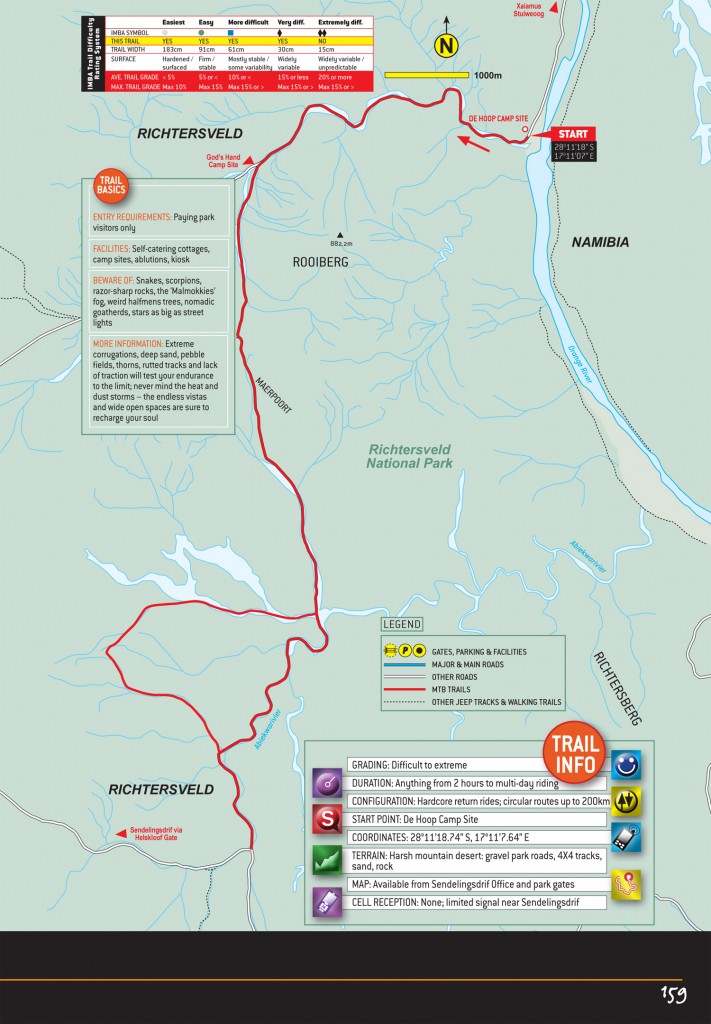 Richtersveld National Park NORTHEN CAPE MTB ROUTES MAP PG159 – Shop2day